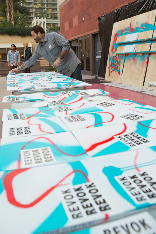 REVOK goes to town on his new book "Made in Detroit" at MOCA LA ...